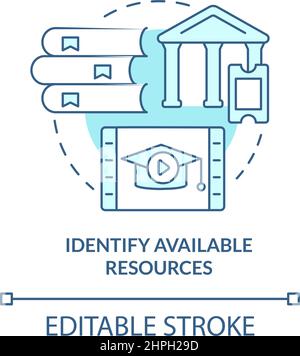 Identify available resources concept icon Stock Vector Image & Art - Alamy