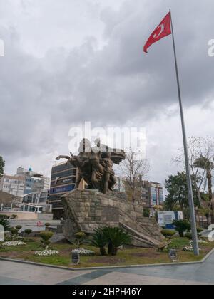 Republic square in Antalya, Turkey Stock Photo - Alamy