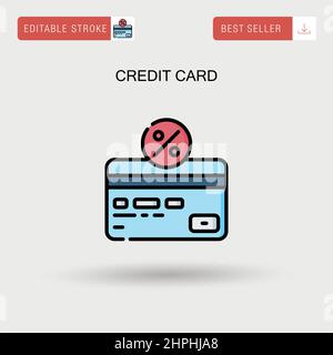 Credit card Simple vector icon Stock Vector Image & Art - Alamy