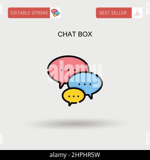 Phone box Simple vector icon. Illustration symbol design template for ...