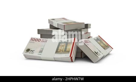 Money of Denmark. Danish krone bills. DKK banknotes. 50 kroner ...