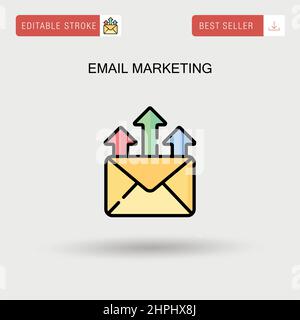 Email-marketing-1 Simple vector icon. Illustration symbol design ...