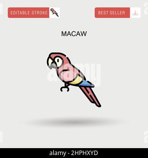 macaw bird icon Stock Vector Image & Art - Alamy