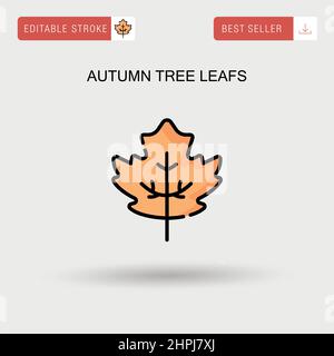 autumn branch with yellow leafs foliage Stock Vector Image & Art - Alamy