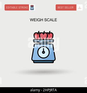 Scale Simple vector icon Stock Vector Image & Art - Alamy