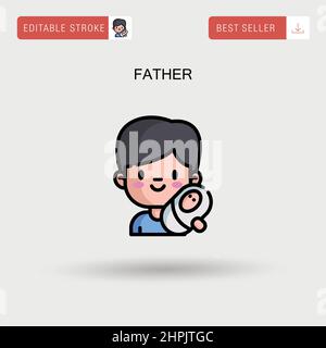 Father Simple vector icon Stock Vector Image & Art - Alamy