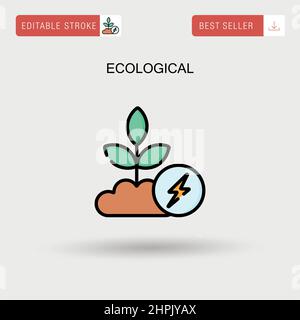 concept ecological icon nature plant vector illustration eps 10 Stock ...