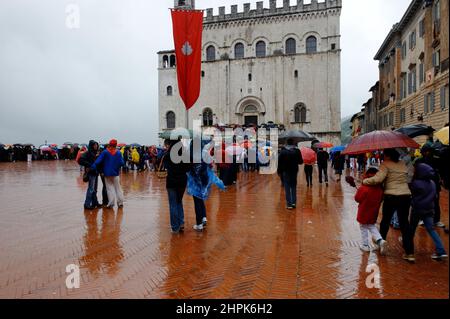 Umbria,Gubbio, Festa dei Ceri, Sant'Ubaldo Stock Photo - Alamy