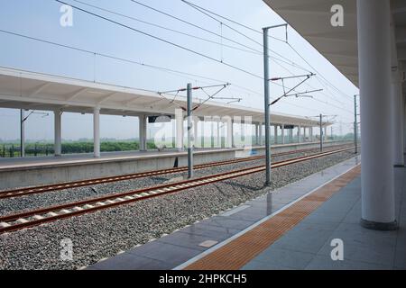 High-speed weifang north station Stock Photo - Alamy