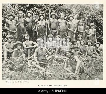 Botocudo indian from south america Stock Photo - Alamy