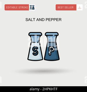 Spoon with white powder. Cooking ingredient cartoon icon isolated on ...