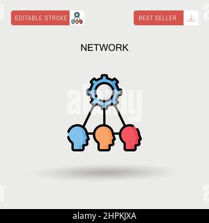 Network Simple vector icon Stock Vector Image & Art - Alamy