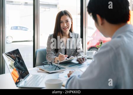 financial, Planning, Marketing and Accounting, portrait of Asian ...