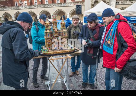 Bringing Szopka nativity scene for display during annual contest in ...