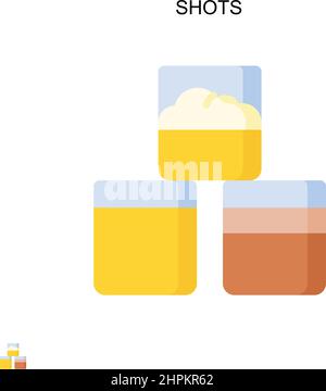 Shots Simple vector icon. Illustration symbol design template for web ...