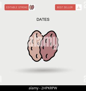 Calendar, Dates Flat Icon. Vector Illustration Stock Vector Image & Art ...