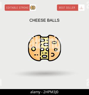 Cheese balls icon Stock Vector Image & Art - Alamy