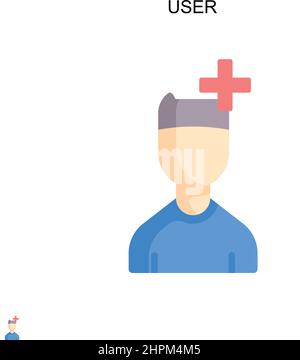 User Simple vector icon. Illustration symbol design template for web ...