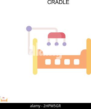 Cradle Simple vector icon Stock Vector Image & Art - Alamy