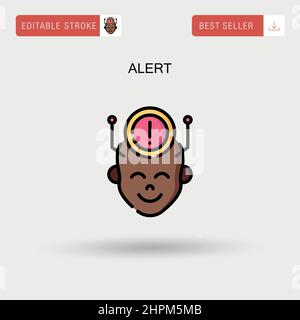 Alert-1 Simple vector icon Stock Vector Image & Art - Alamy