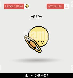 colombian arepa with cheese Stock Vector Image & Art - Alamy