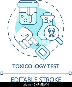 Toxicology color line icon. Pictogram for web page, mobile app, promo ...