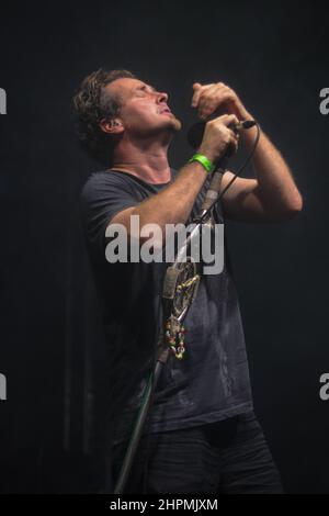 Cochise, Paweł Małaszyński at the concert in Tychy, Poland Stock Photo ...