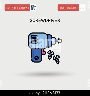 Screwdriver Simple vector icon Stock Vector Image & Art - Alamy