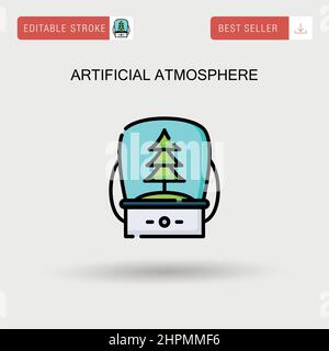 Artificial atmosphere Simple vector icon. Illustration symbol design ...