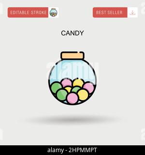 Candy Simple vector icon Stock Vector Image & Art - Alamy