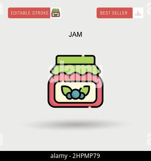 Jam Simple vector icon Stock Vector Image & Art - Alamy
