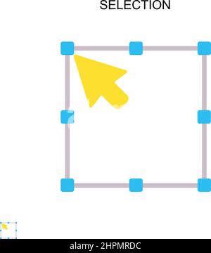 Selection of target icon. Simple illustration of selection of target ...