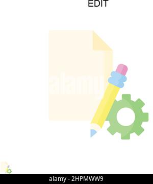 Edit Simple vector icon. Illustration symbol design template for web ...