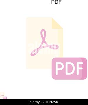 PDF Data Download Icon. vector. This illustration is ideal for business ...