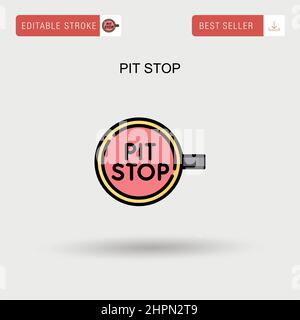 Pit stop Simple vector icon Stock Vector Image & Art - Alamy