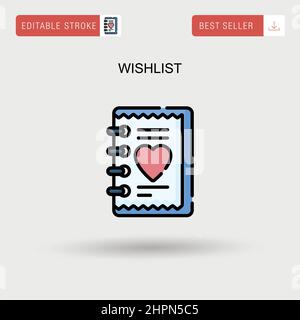 Web page wishlist icon cartoon vector. Store list. Order buy Stock ...