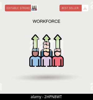 Woman and man of Business management and workforce theme Vector ...