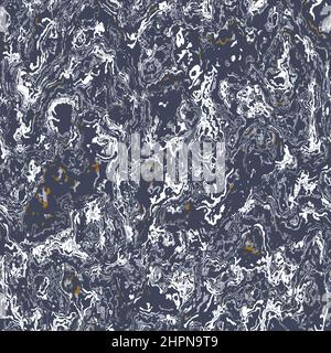 Dark blue marbled masculine seamless texture. Irregular ink blotch ...