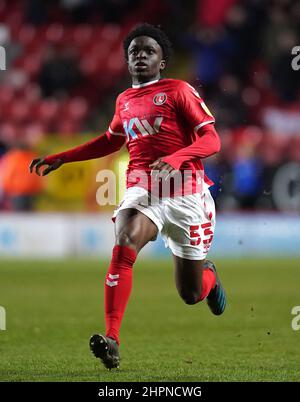 Tyreece Campbell of Charlton Athletic during the Charlton Athletic v ...
