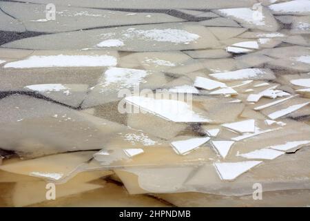 Background from broken pieces of ice. Texture, pattern, closeup Stock ...