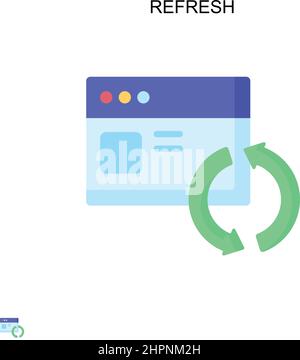Refresh Simple vector icon Stock Vector Image & Art - Alamy