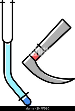 tracheal intubation tools color icon vector illustration Stock Vector ...