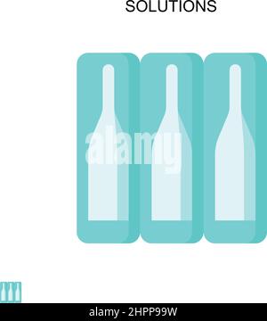 Solutions Simple vector icon. Illustration symbol design template for ...