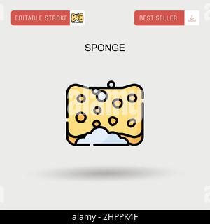 Sponge Simple vector icon. Illustration symbol design template for web ...