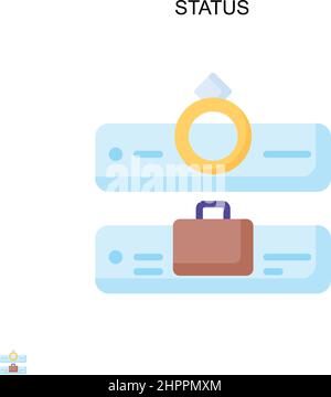 Status Simple vector icon. Illustration symbol design template for web ...