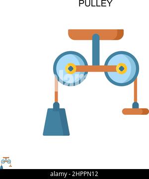 Pulley Simple vector icon Stock Vector Image & Art - Alamy