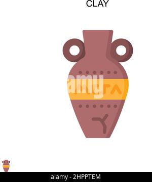 Clay Simple vector icon. Illustration symbol design template for web ...