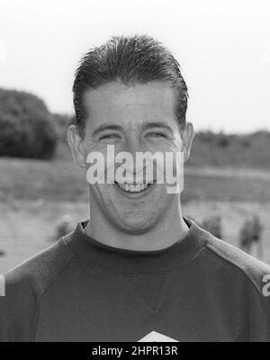 Crystal Palace goalkeeper Nigel Martyn stops Liverpool's Steve McMahon ...