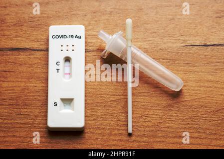test kit nose for viral disease COVID-19 2019-nCoV. coronavirus COVID ...