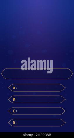 Quiz TV show background with competition award symbols isometric vector ...